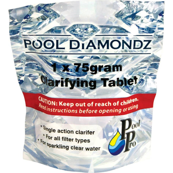 POOL PRO POOL DIAMONDZ CLARIFYING TABLETS 75 GRAM – Dalby Pools and Spas